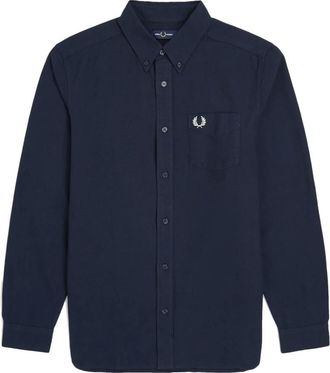 Fred Perry Homme, Chemises, Bleu, Taille: XL Chemise Classique Boutonn&eacute;e