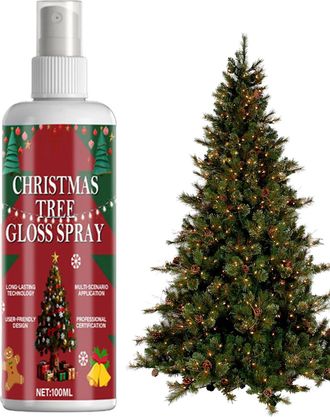 Generic Glänzendes Spray für Weihnachtsbäume | intensiver Glanz, 100 ml, lange Lebensdauer, für Krone, Haus, Fenster, Festival, Kiefernzweige, Metall