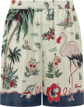 Dsquared2 Homme, Shorts, Multicolore, Taille: 2XL Aloha Boxer Short