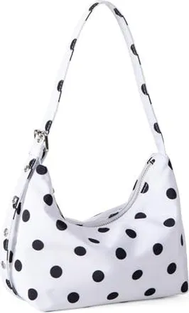 Generic Sac &agrave; main polyvalent pour femme avec fermeture &eacute;clair - Grande capacit&eacute; - Pour voyage, rendez-vous galant, travail, blanc, 250.00x170.00x100.00mm/9.8