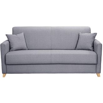 Miliboo Perlgraues skandinavisches 3-Sitzer-Sofabett SKANDY