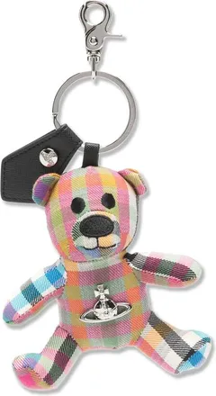 Vivienne Westwood Checked Teddy-bear Keyring