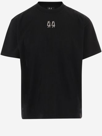 44 Label Group T-shirt en coton avec logo imprim&eacute;
