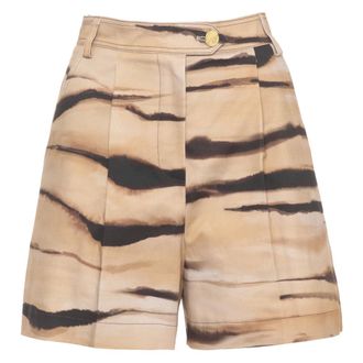 Elisabetta Franchi Femme, Shorts, Multicolore, Taille: 38 FR Drill Tiger Print Shorts