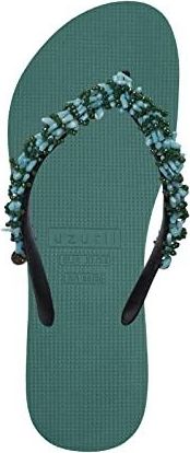 UZURII | Amazonas - Bosgroen | Tongs pour femme | Sandales confortables et &eacute;l&eacute;gantes faites &agrave; la main | Pour int&eacute;rieur et ext&eacute;rieur 37/38