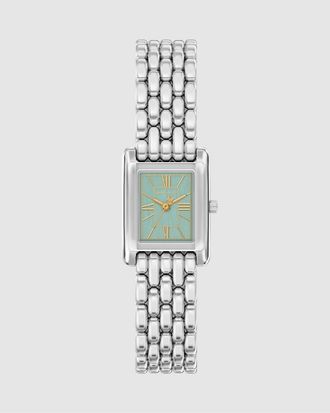 Michael Kors Essex - Damenuhr aus silberfarbenem Edelstahl mit drei Zeigern, MK7611