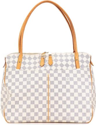 Louis Vuitton Hobo Bags - Damier Azur Figheri GM - Gr. unisize - in Wei&szlig; - f&uuml;r Damen