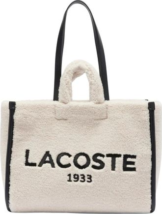 Lacoste Femme, Sacs, Beige, Taille: ONE Size Heritage Large Tote