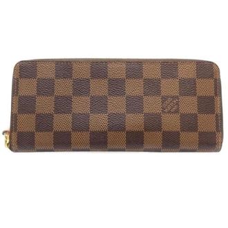 Louis Vuitton Pre-owned Portefeuille long Damier (bi-pli) - Femme - Pre-owned - Brun - Taille: ONE Size