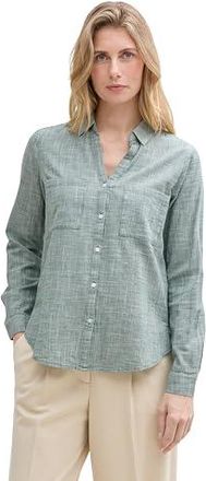Tom Tailor 1035247 Blouse, 30024-Explorer Green, 36 Femmes