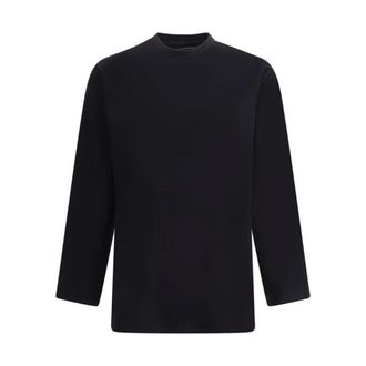 Yohji Yamamoto Maxi Print Langarmshirt - - Tops - Herren - Schwarzk - L