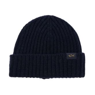 Paul & Shark Gerippte Strickm&uuml;tze - - Accessories - Herren - Blau - ONE SIZE