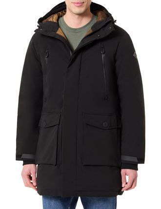 Replay Herren Parka mit Kapuze, Black 098 (Schwarz), M