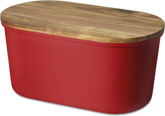 Echtwerk Brotkasten FRESH, Brotbox, Brotaufbewahrung, Platzsparende Aufbewahrungsbox, Brotkorb mit Deckel und Schneidebrett aus Akazienholz, für 1 kg Brot, 37 