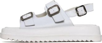 Cesare Gaspari Plateau-Sandalen mit Schnallen - - Shoes - Damen - Wei&szlig; - 39 EU