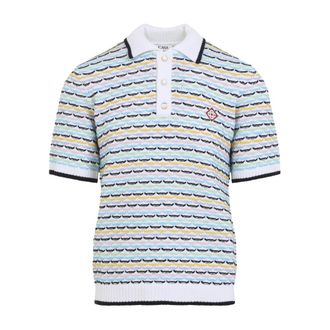 Casablanca Strickpolohemd - - Tops - Herren - Mehrfarbig - L