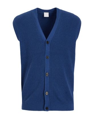 8 by YOOX ORGANIC COTTON-CACHEMERE BLEND KNITWEAR S/LESS CARDIGAN