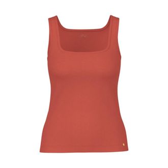 Marc Cain Ripp-Top aus Modal-Stretch - - Tops - Damen - Rot - L