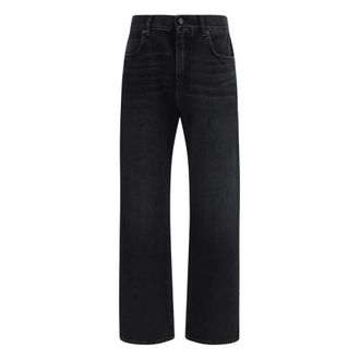 Balmain Femme, Jeans, Noir, Taille: W35 Jeans amples en denim