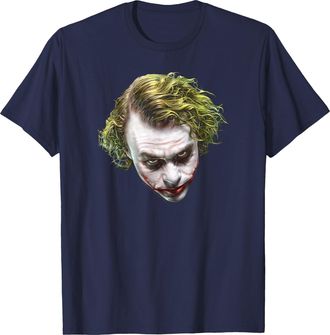 Batman The Dark Knight Painted Joker Head T-Shirt
