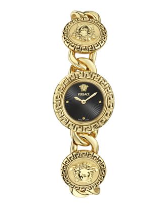 Versace La Greca Stud Icon Gold Damen Armbanduhr VE0Q00525