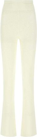ADĀMO Andrea Adamo Femme, Pantalons, Blanc, Taille: 36 FR Pantalon en m&eacute;lange de viscose stretch