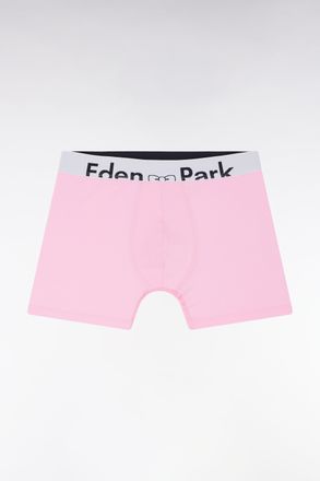 Eden Park Boxer En Jersey De Coton Stretch Rose &Eacute;lastique Taille Blanc