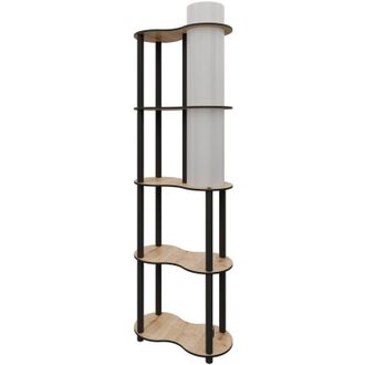 Opviq Lampadaire, lampe sur pied, &eacute;clairage de salon Lamp Noyer