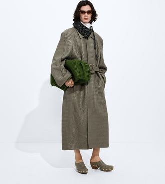 Bottega Veneta Manteau En Cuir Intrecciato - Bottega Veneta