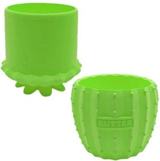 Generic Pot &agrave; beurre fran&ccedil;ais, rangement du beurre sur le comptoir, en silicone, avec couvercle, beurrier avec couvercle, porte-beurre, r&eacute;cipient &agrave; beurre pou