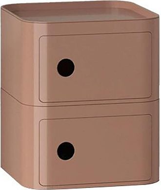 Generic Quadratischer Nachttisch Aus Kunststoff Mit 3 Schubladen, Rollender Beistelltisch Mit Rädern, Schmaler Aufbewahrungsschrank for Schlafzimmer, Home Off