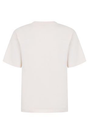 Celine Graphic-Print Cotton Jersey T-Shirt - Cream