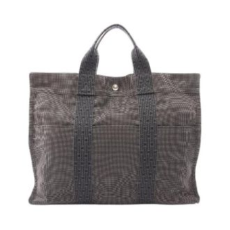 Herm&egrave;s Pre-owned Nylon sacs-main - unisex - Pre-owned - Gris - Taille: ONE Size