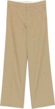 Christophe Lemaire Femme, Pantalons, Beige, Taille: 38 FR Pantalon Droit Tailleur Hay
