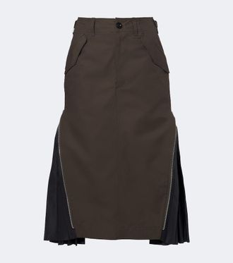 sacai Midirock aus Baumwolle