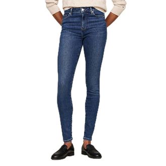 Tommy Hilfiger Damen Jeans Hose Harlem Skinny Fit, Blau (Ana), 34W/32L