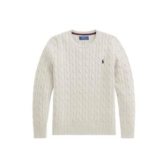 Ralph Lauren LS Cable Cntopssweater - - Knitwear - Herren - Wei&szlig; - S