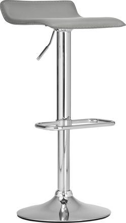 Clp Barhocker Dyn I Kunstleder-Bezug I Höhenverstellbarer Barstuhl Mit Fußablage, Farbe:grau
