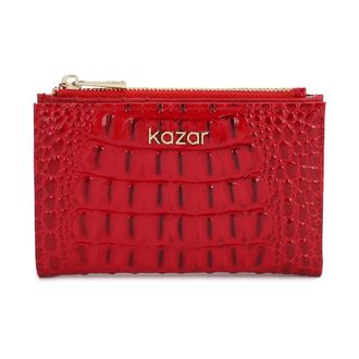 Kazar Geldb&ouml;rse aus Lackleder mit Pr&auml;gung - - Accessories - Damen - Rot - ONE SIZE