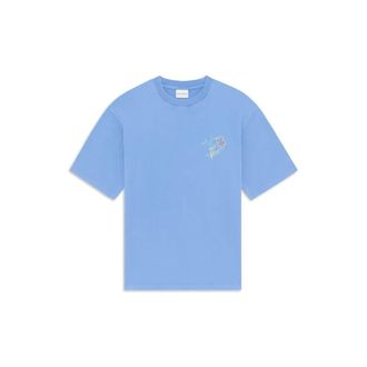 Dr&ocirc;le de Monsieur Esquisse Slogan T-shirt - - Tops - Herren - Blau - S