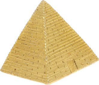 Valiclud Kleiner Resin Dekoration Ägyptische Vintage Tischpyramide Retro Ornament Mit Realistischer Detailgestaltung Für Wohn Und Bürozubehör