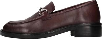 Emanuelle Vee Femme, Chaussures, Rouge, Taille: 41 EU Mocassins en cuir