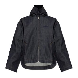 Balenciaga Denim Hooded Jacket - - Jackets - Herren - Blau - XL