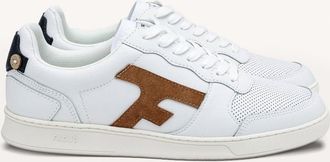 Faguo Baskets blanc, bleu et marron