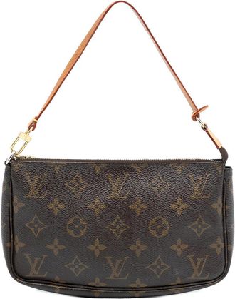 Louis Vuitton Hobo Bags - Monogram Pochette Accessoires - Gr. unisize - in Braun - f&uuml;r Damen
