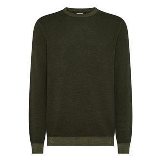 Sun 68 Sweater Vintage Small Rice L/S - - Knitwear - Herren - Gr&uuml;n - M