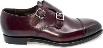 Crockett & Jones Homme, Chaussures, Rouge, Taille: 42 1/2 EU Repton Double Monk Strap Shoe