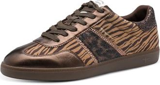 Tamaris Baskets Basses pour Femme, Semelle intérieure Amovible, Mocca Comb, 40 EU