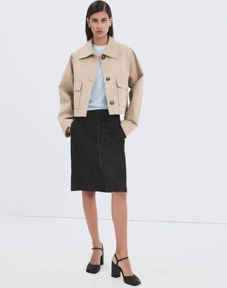 Mango Pull maille ajour&eacute;e manches courtes bleu ciel - Femme - XS - MANGO