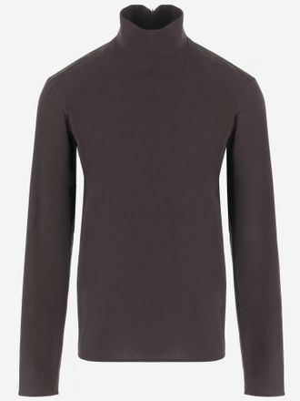 Gucci Mens Shirt Stretch Cotton Poplin Dark Brown